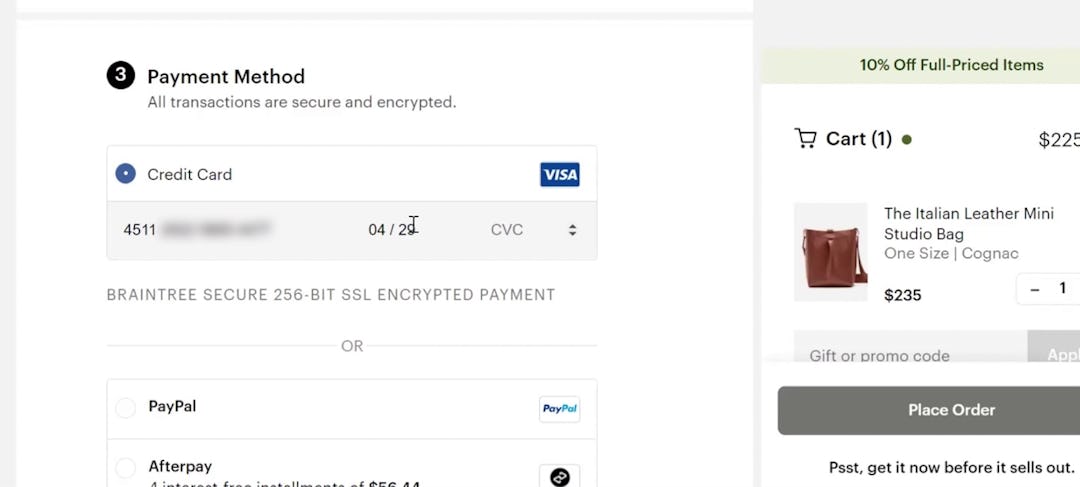 Format the “Expiration Date” Fields Exactly the Same as the Physical Credit Card (72% Don’t ...