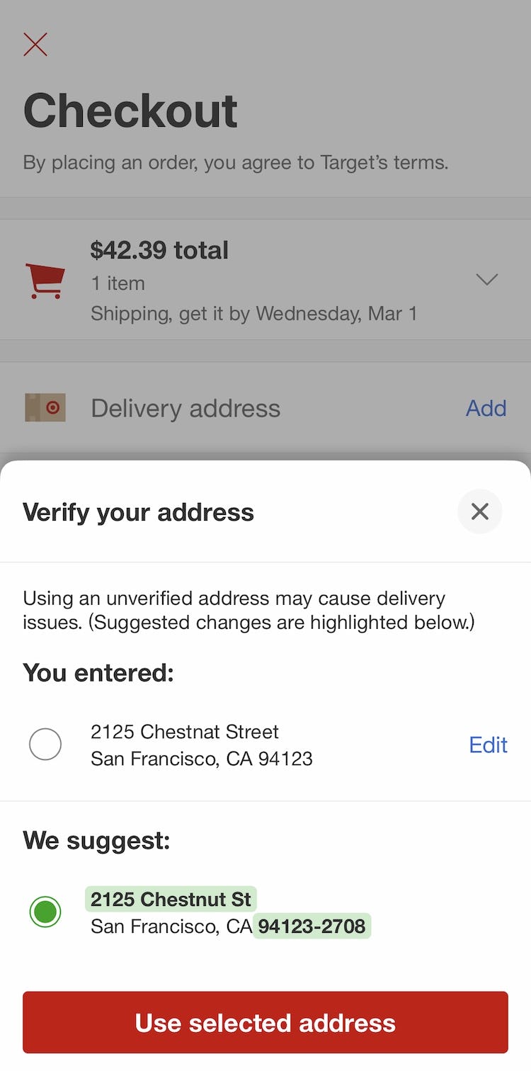 Have An Address Validator 47 Dont Articles Baymard Institute