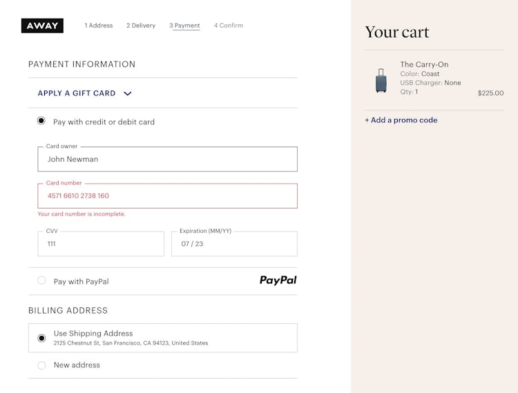 How To Improve Validation Errors Baymard Institute