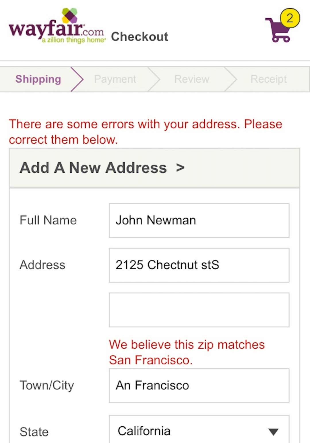 Improve Validation Errors With Adaptive Messages 98 Dont Articles Baymard Institute