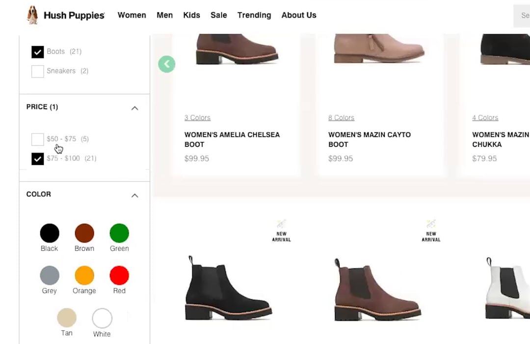 Filtering UX: Combining Filter Options – Baymard