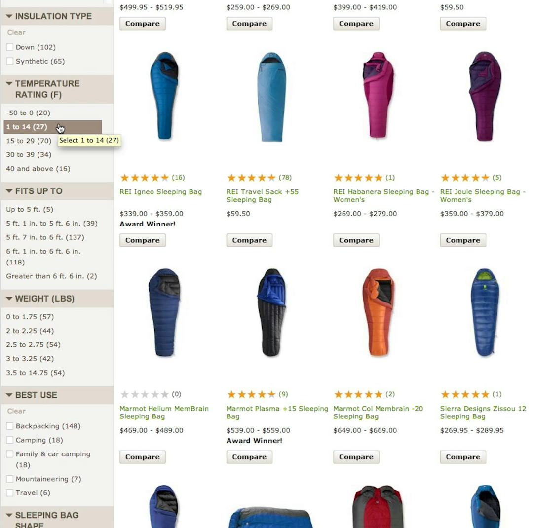 Filtering UX: Combining Filter Options – Baymard