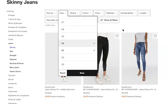 Filtering UX: Combining Filter Options – Baymard