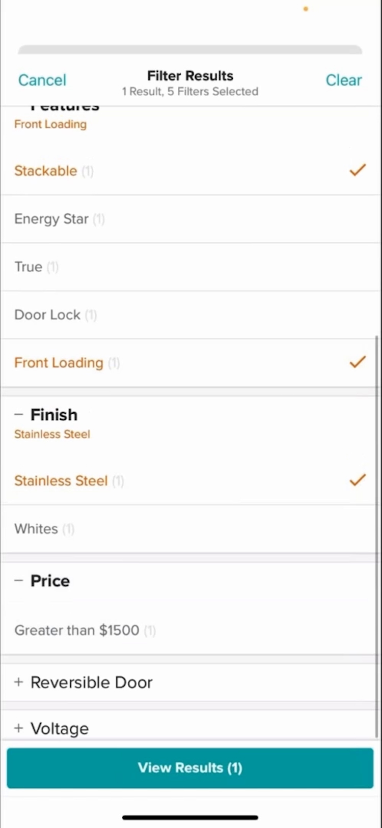 Filtering UX: Combining Filter Options – Baymard