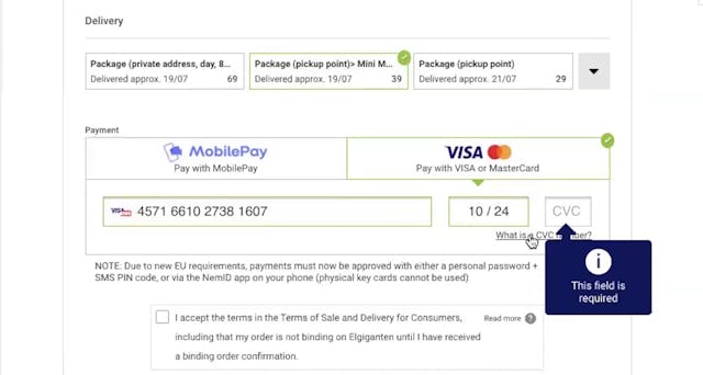 Retain Data in Sensitive Credit Card Fields after Validation Errors (34 ...