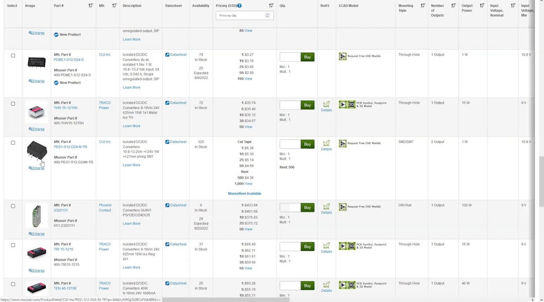 B2B Electronics: Use “Product Tables” to Display Product Listings on ...